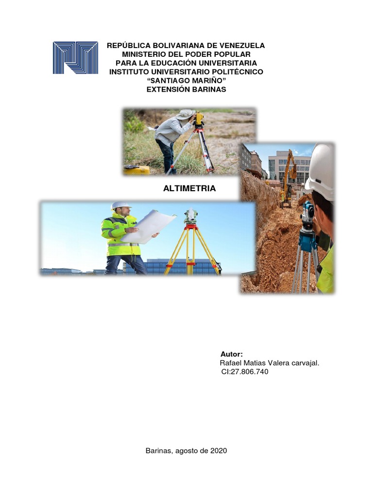 Altimetria | PDF | Topografía | Física Aplicada e Interdisciplinaria