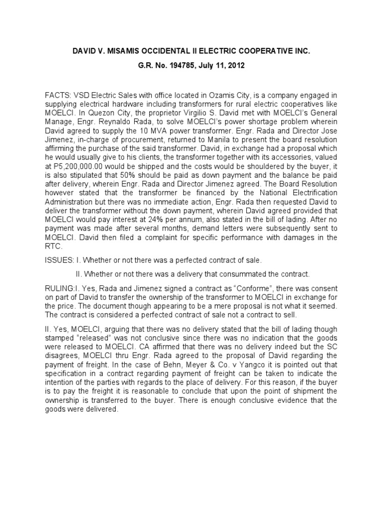 David v. MOELCI | PDF | Cargo | Bill Of Lading