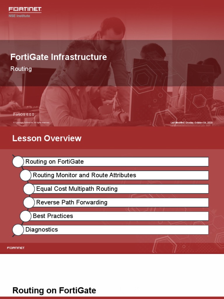Fortigate Infrastructure: Routing | PDF | Routing | Router (Computing)