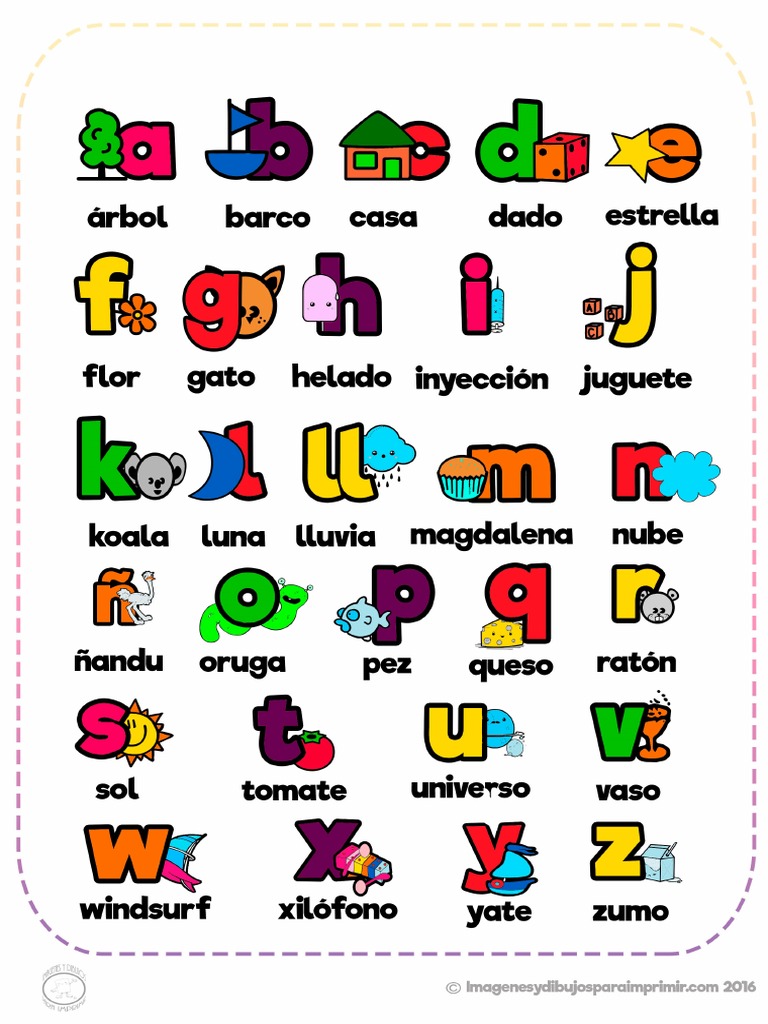 Abecedario Infantil para Imprimir | PDF