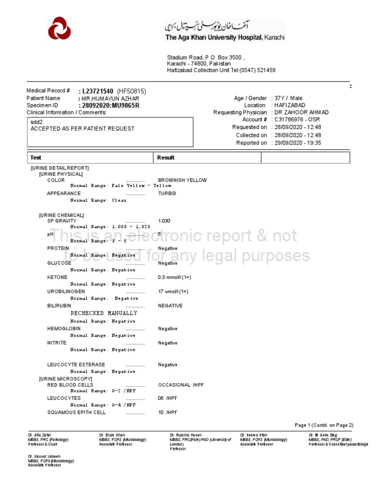 This Is An Electronic Report & Not: To Be Used For Any Legal Purposes ...
