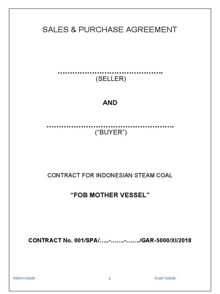 Draft Kontrak LC Usance CFR Cif | PDF | Business Law | Private Law