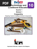 TLE Carpentry Grade 10 Module 1 | PDF | Carpentry | Drill