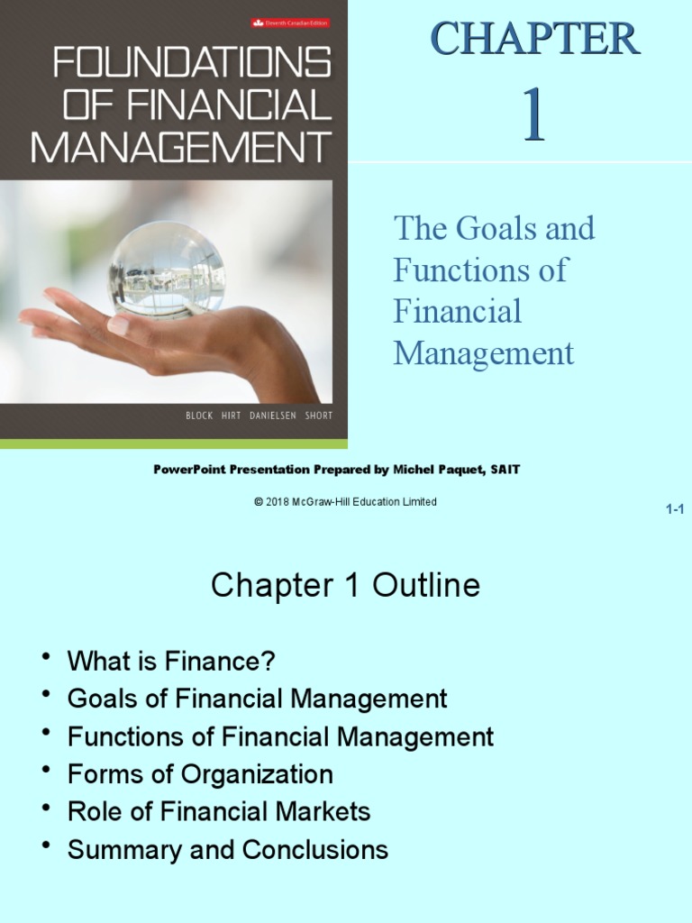 The Goals and Functions of Financial Management: Powerpoint ...