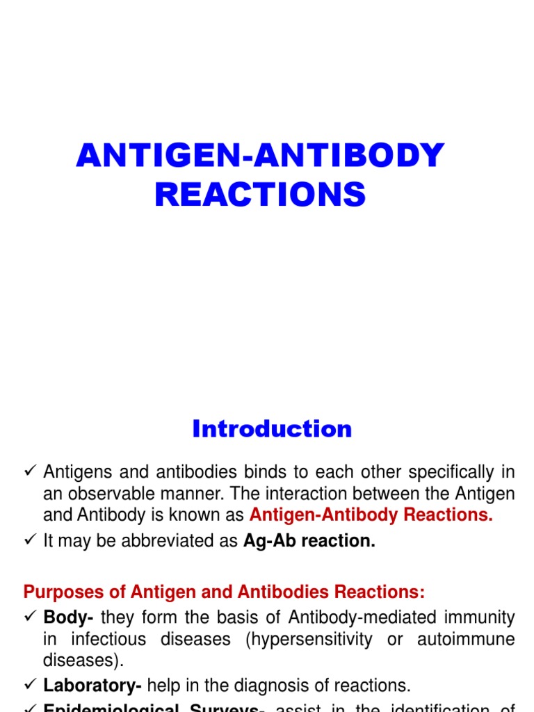 Lecture 10 - Ag Ab Reactions PDF | PDF | Elisa | Immunology