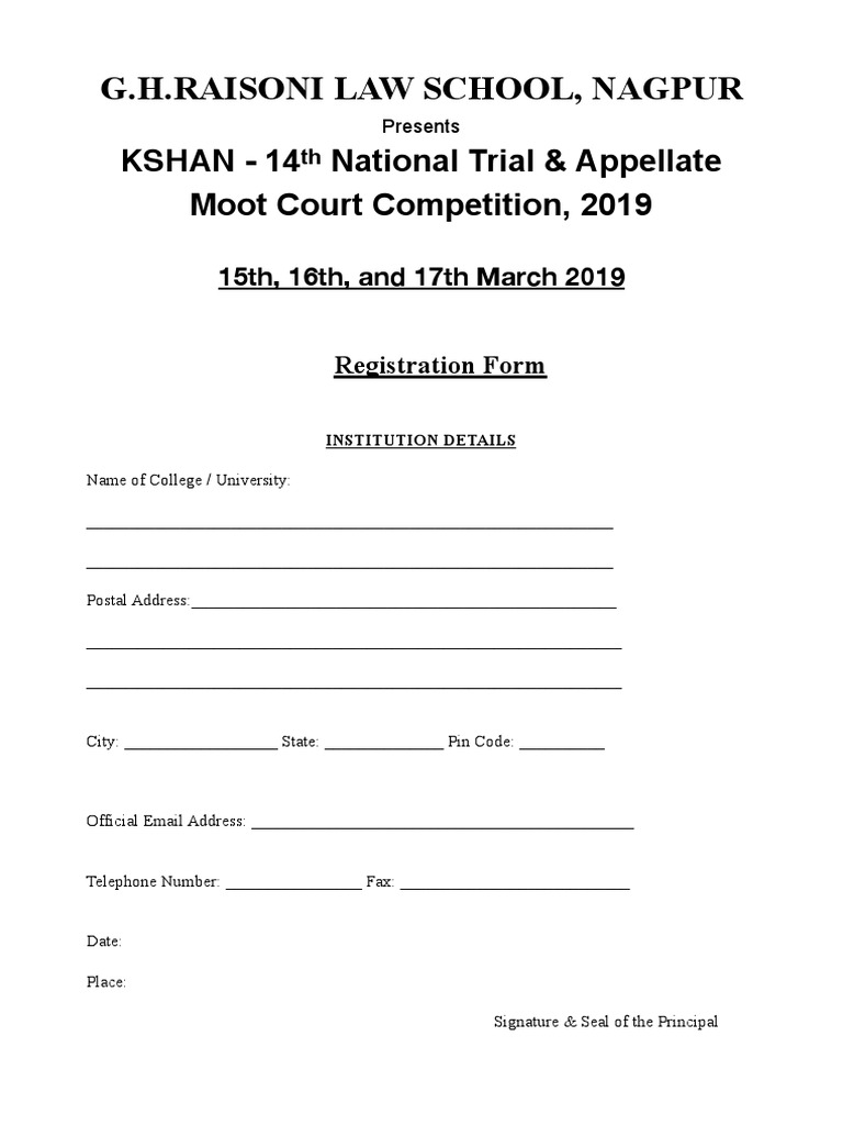 G.H.Raisoni Law School, Nagpur: Kshan - 14 National Trial & Appellate ...