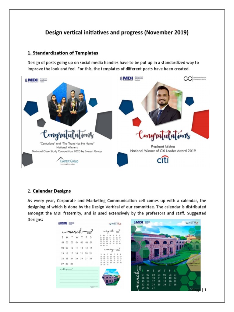 Nov - Design Vertical Report | PDF