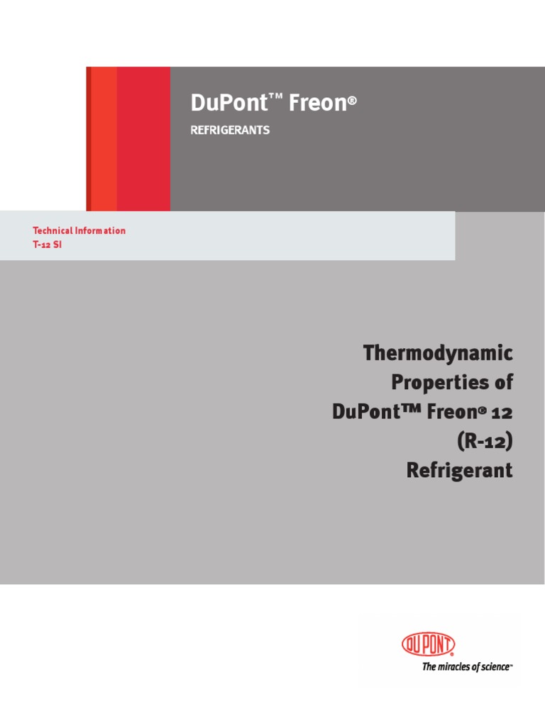 R-12 Table PDF | PDF | Enthalpy | Temperature