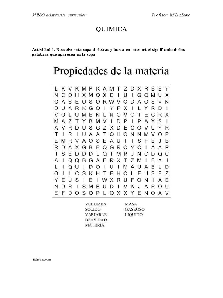 Propiedades de La Materia | PDF