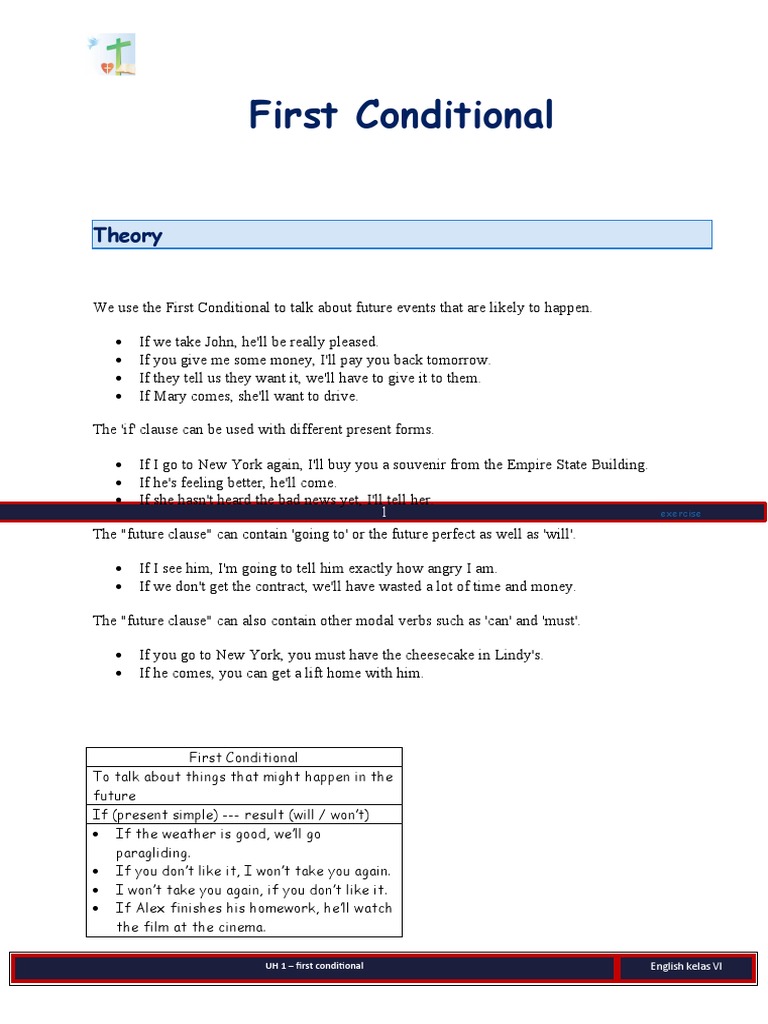 01-English-UH1 - First Conditional - Answer Key | PDF | Foods