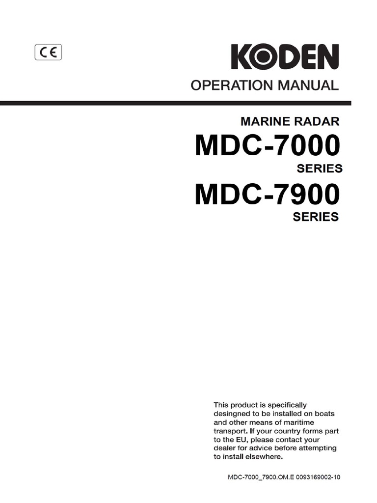 MDC-7000 - 7900 - OME - Rev10 Manual Rada PDF | PDF | High Voltage | Radio