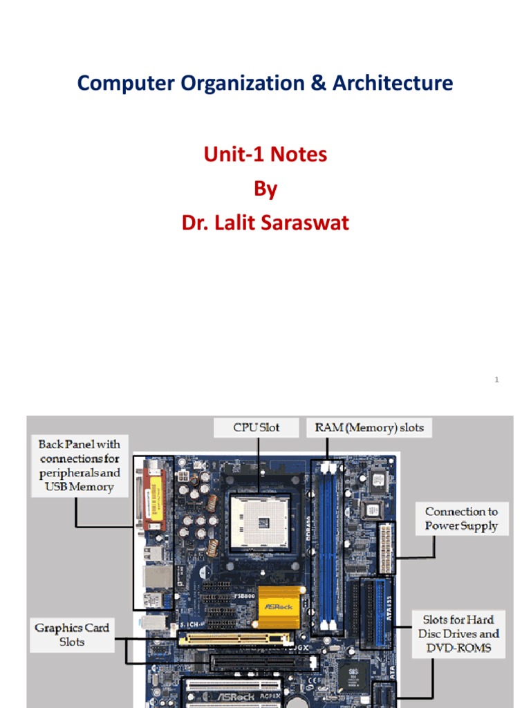 Computer Architecture Unit 1 Notes Pdf Electronic Design Computer