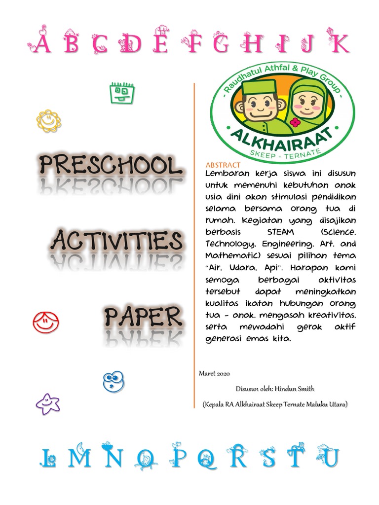 Abcdefghijk: Preschool Activities Paper | PDF
