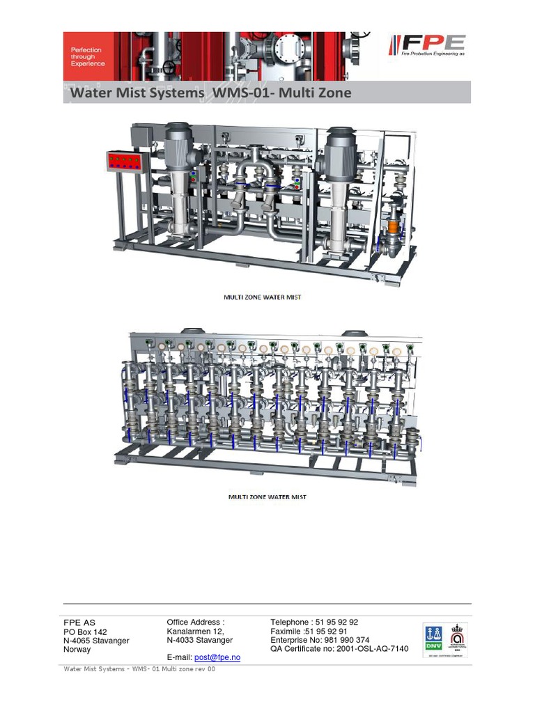 Water Mist Systems WMS-01-Multi Zone: Fpe As | PDF | Nozzle | Valve