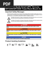 APC SRT3000 Installation Guide | PDF | Mains Electricity | Icon (Computing)