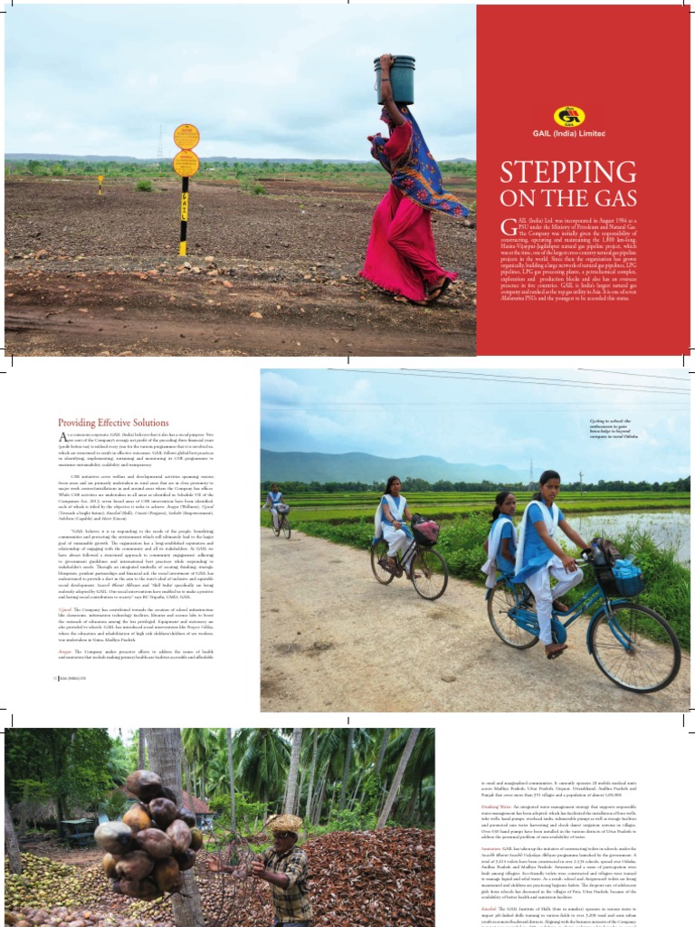 GAIL India CSR Journey PDF | PDF | Water | Nature