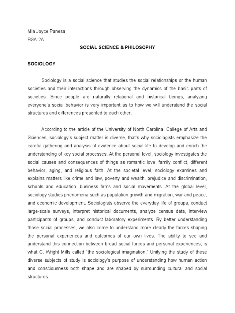 Social Science & Philosophy | PDF | Sociology | Social Science