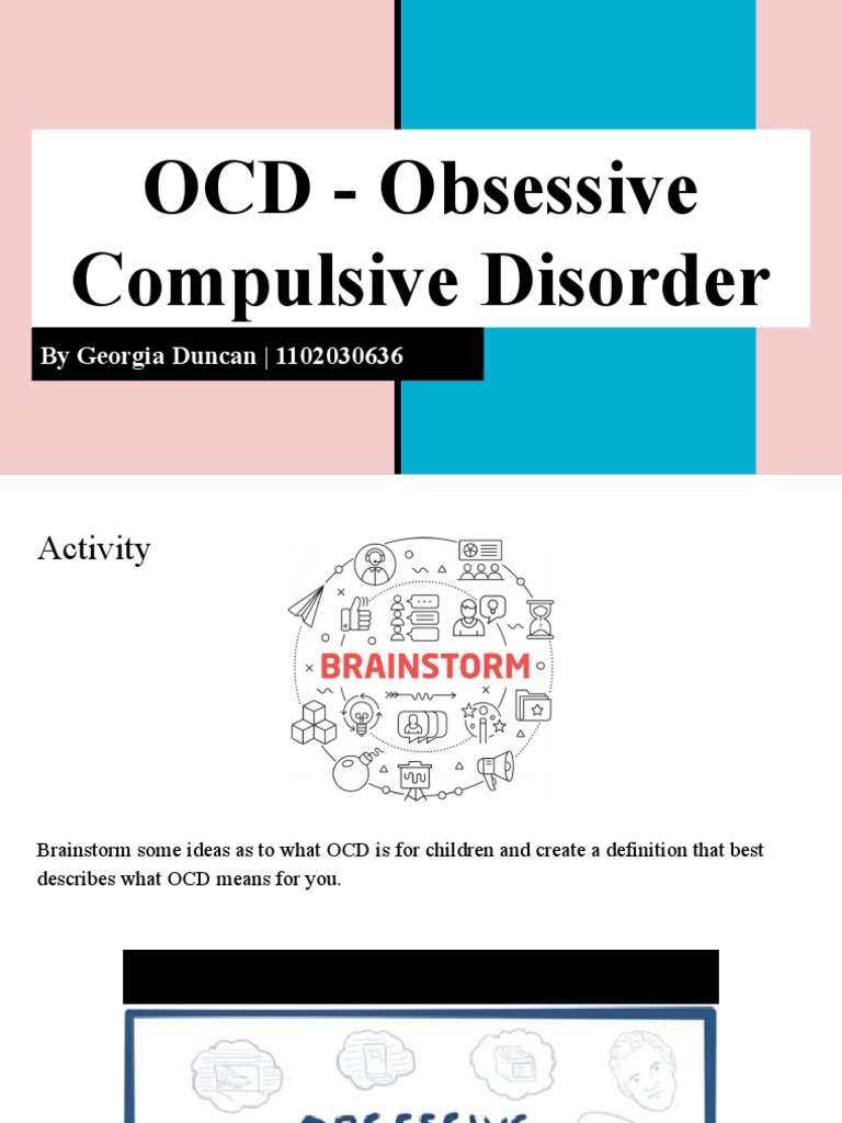 Ocd Presentation | PDF | Obsessive–Compulsive Disorder | Psychotherapy
