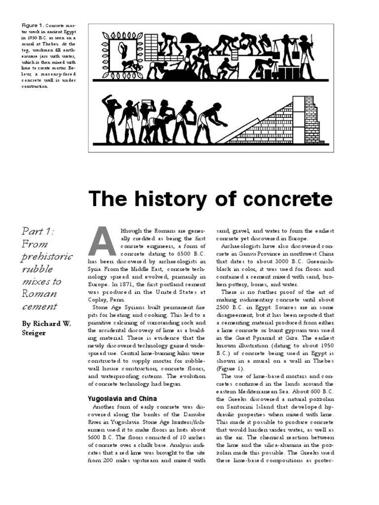 The History of Concrete: From Prehistoric Rubble Mixes To Roman Cement ...