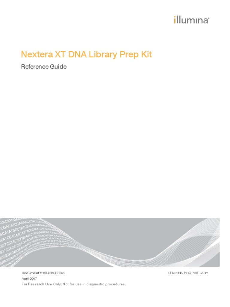 Nextera XT Library Prep Reference Guide 15031942 02 PDF | Download Free ...