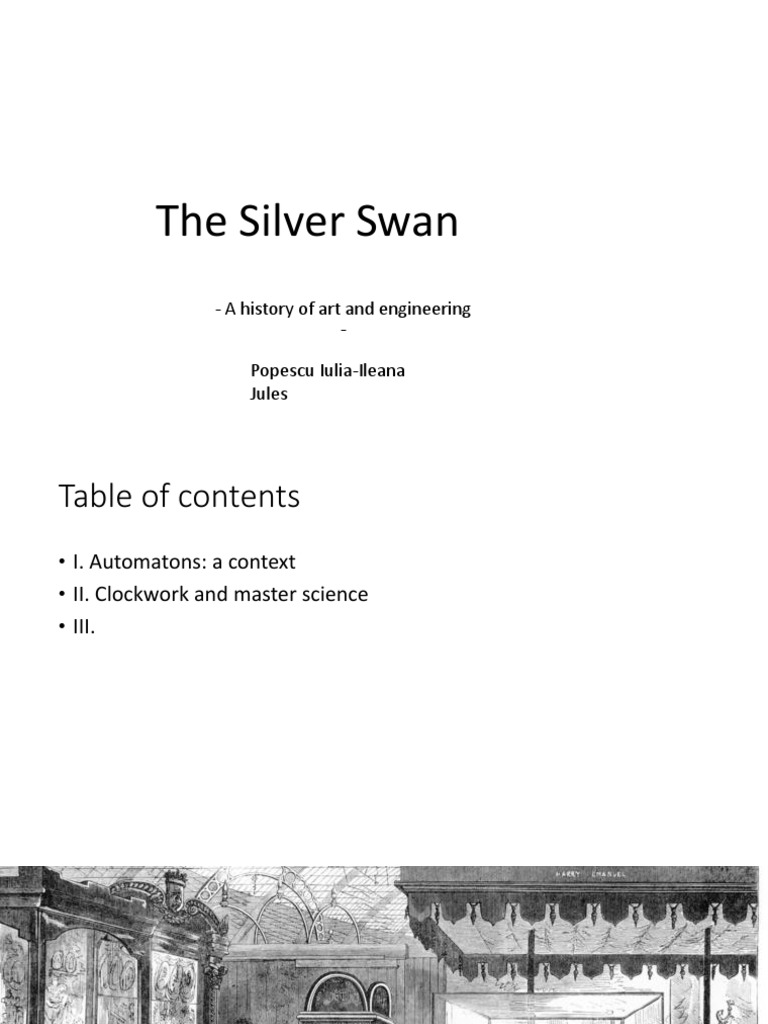 The Silver Swan: A Concise History of Automatons and the Intersection ...