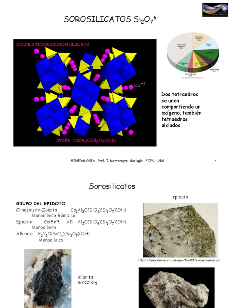 Clase 5 Partes 1 A 4 - Sorosilicatos-Ciclosilicatos-Nesosilicatos | PDF ...
