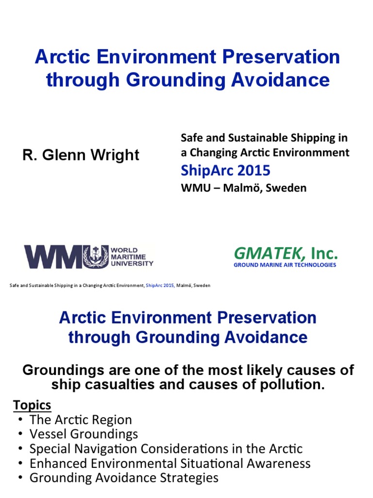 Arctic Environment Preservation Through Grounding Avoidance PDF | PDF ...