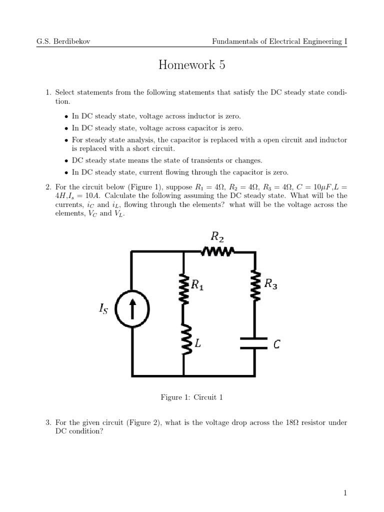Homework 5 PDF | PDF | Electrical Network | Voltage