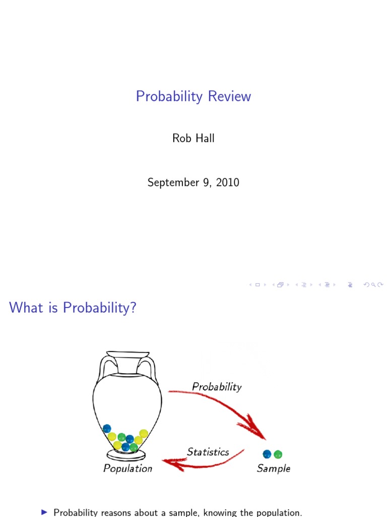 Prob Review | PDF | Probability Theory | Probability Distribution