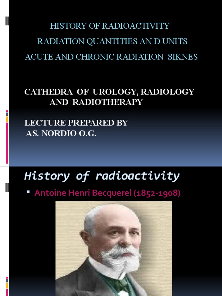 History of Radioactivity | PDF | Radioactive Decay | Gamma Ray