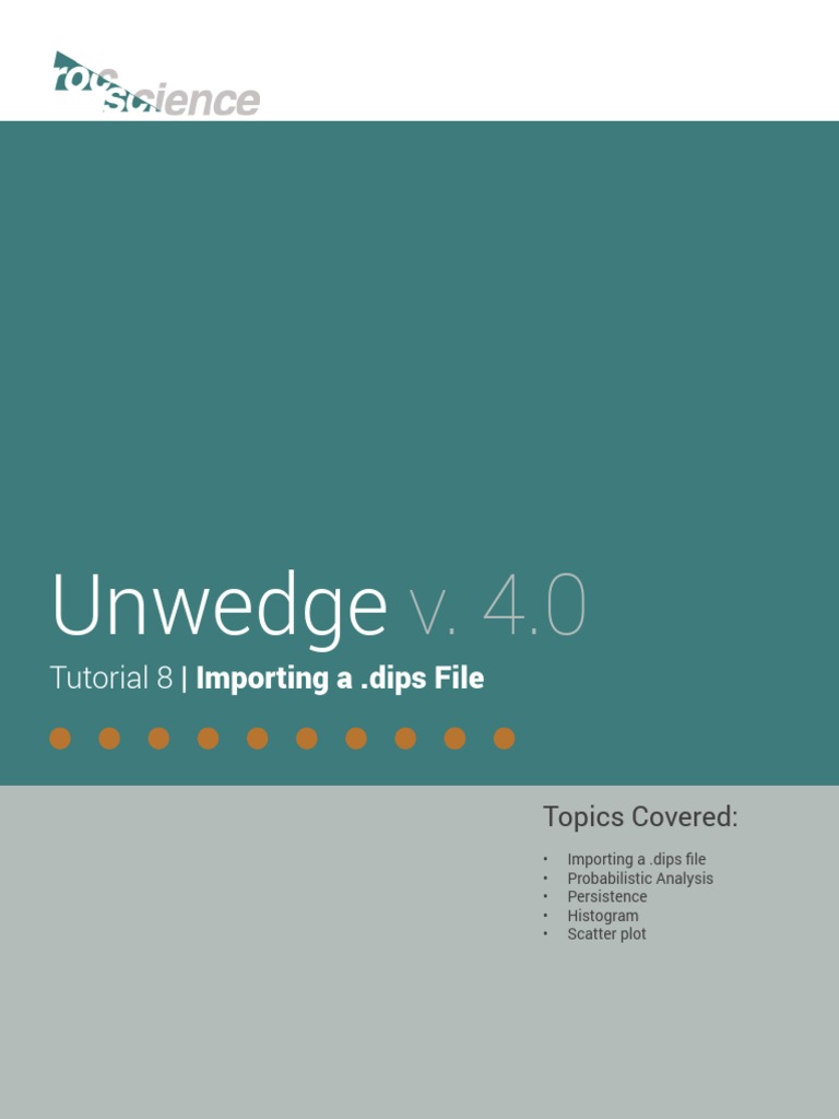 Unwedge: Tutorial 8 - Importing A .Dips File | PDF | Histogram | Statistics