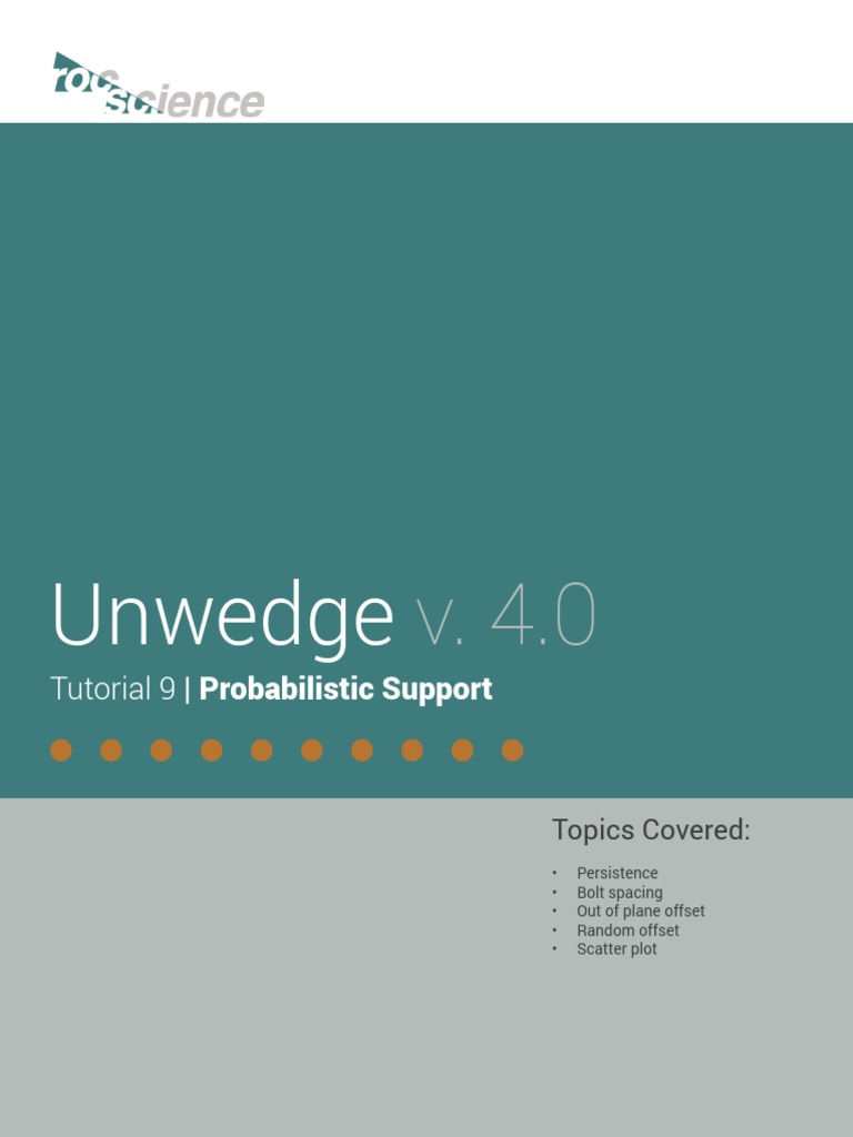Unwedge: Tutorial 9 - Probabilistic Support | PDF | Menu (Computing) | Statistics
