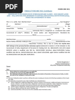 OBC (NCL) Certificate Format | PDF | Magistrate | Government