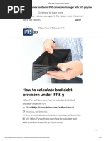 Ifrs 9 Example Lifetime ECL Trade Receivables Provision Matrix 01 | PDF ...