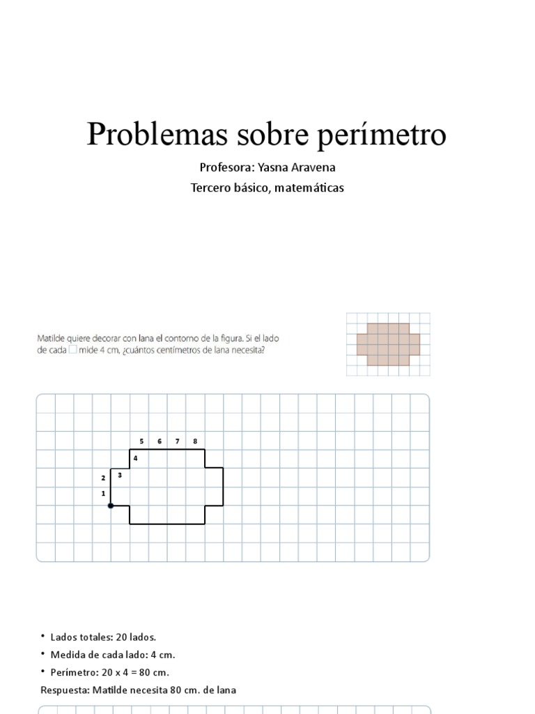 Problemas de Perímetro para Primaria | PDF