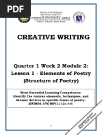 Creative Writing Module 2 | PDF | Metre (Poetry) | Haiku