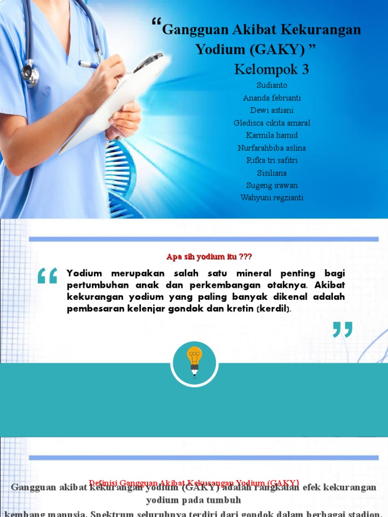 Penjelasan tentang Yodium dan Gangguan Akibat Kekurangan Yodium (GAKY ...