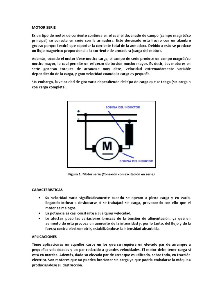 Aea - Motor Serie | PDF | Corriente eléctrica | Energia electrica