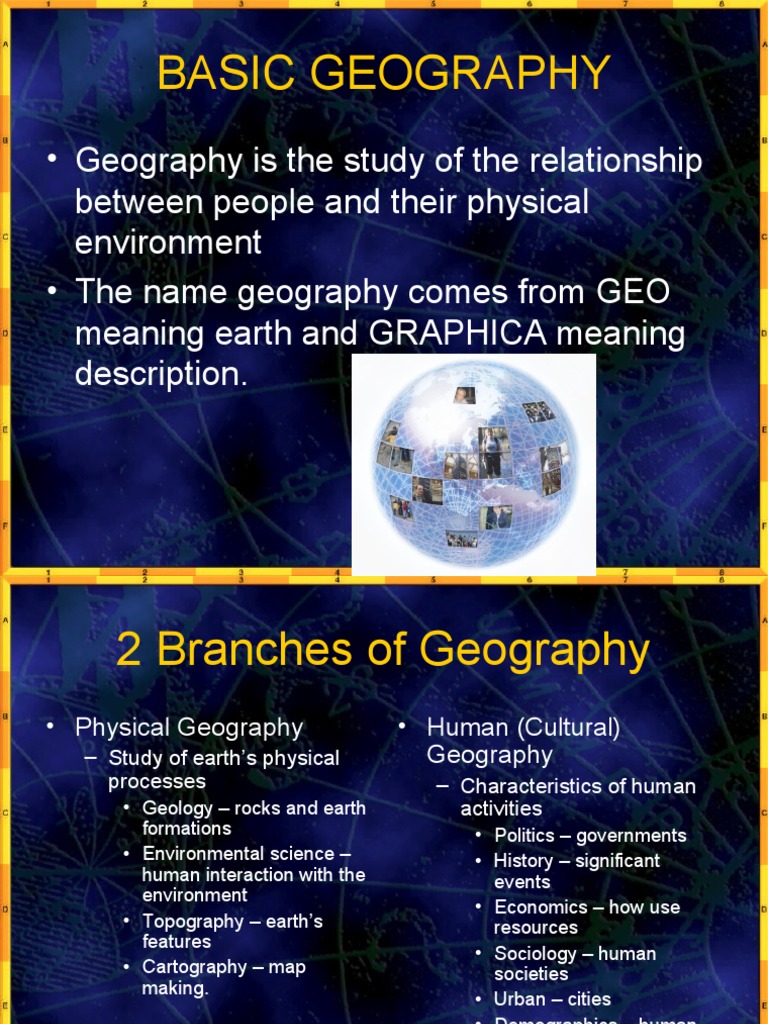 BASIC GEOGRAPHY Intro | PDF | Geography | Map