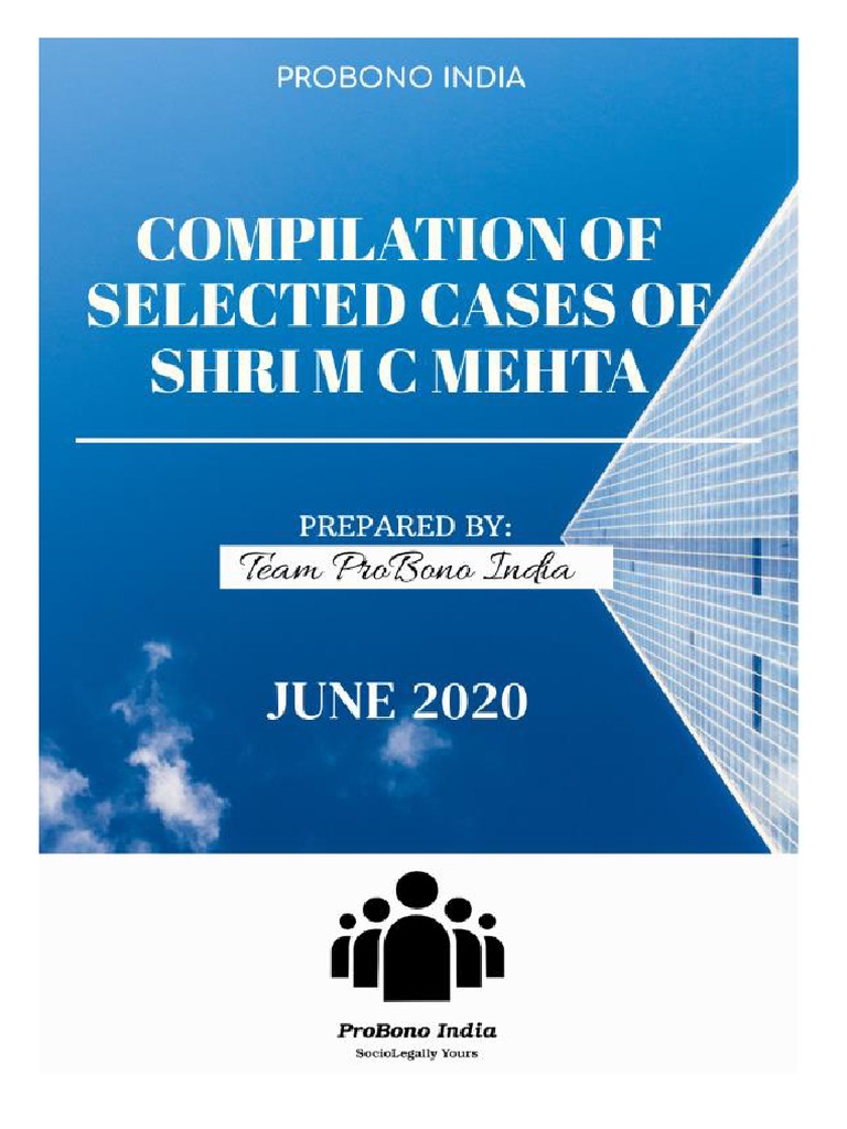522 - ProBono India Case Compilation of M C Mehta Cases PDF | PDF | Environmental Protection ...