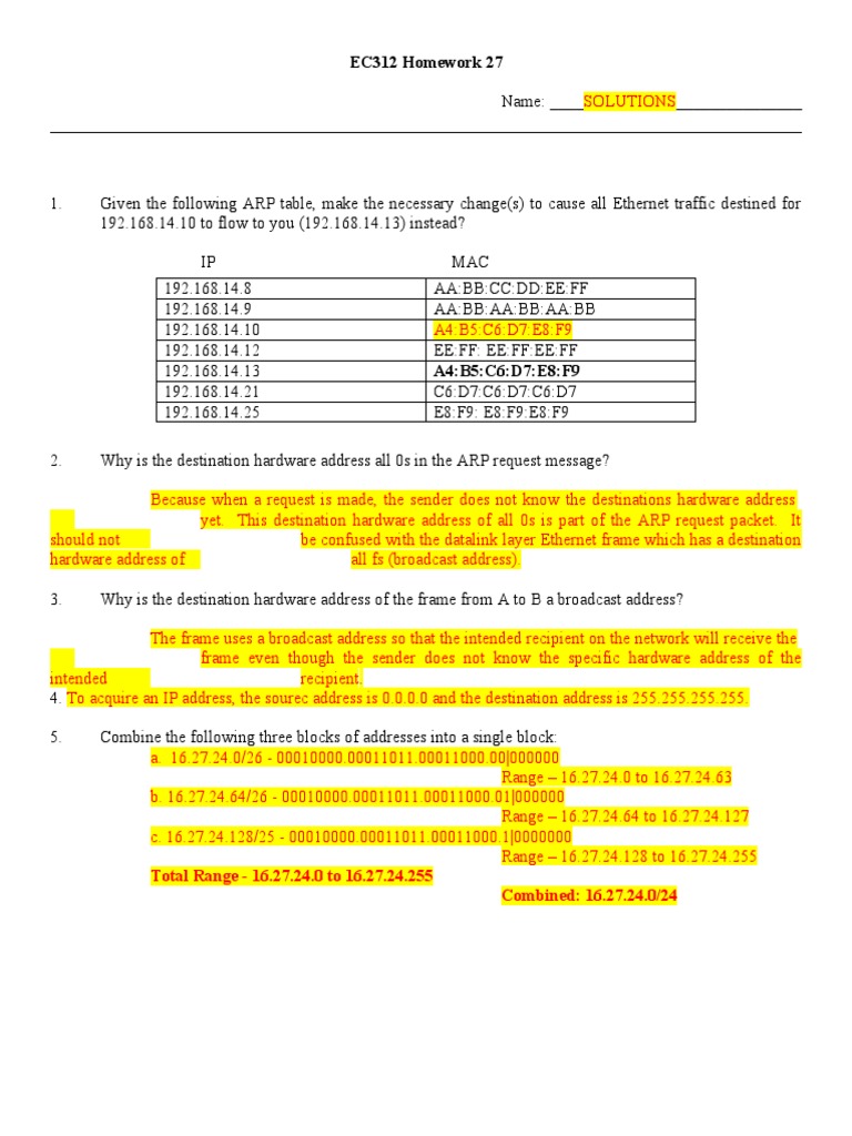 EC312 PS27 - Solutions | PDF | Router (Computing) | Data Transmission