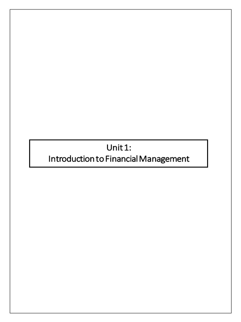Financial Management - Reading Material | PDF | Money Market | Present ...