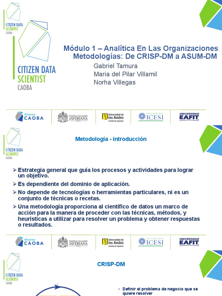 Metodologías para proyectos de analítica: comparación entre CRISP-DM y ...