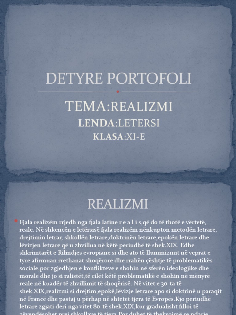 REALIZMI | PDF