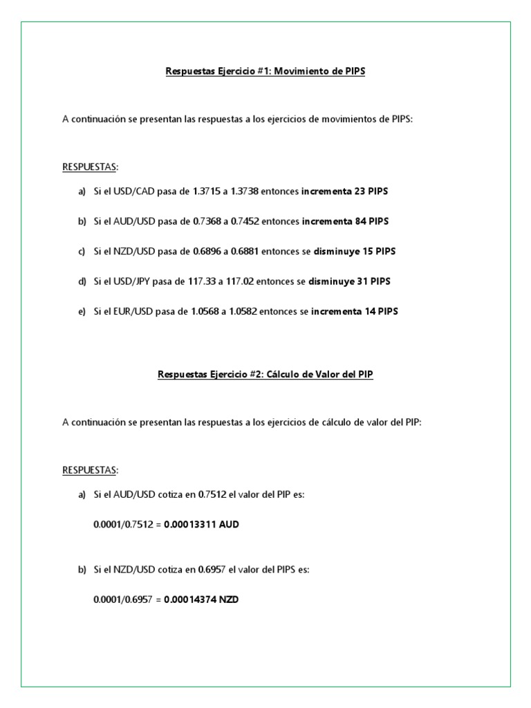 Respuestas Ejercicios Movimiento y C Lculo de PIPS PDF | PDF