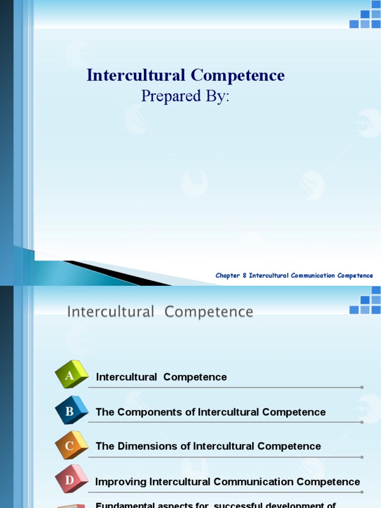 Intercultural Communication Chapter on Competence | PDF | Competence (Human Resources) | Cross ...