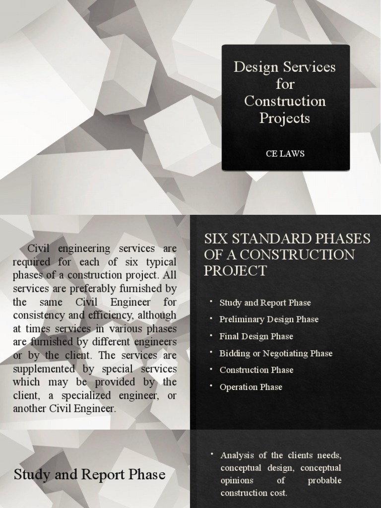 CE LAWS-Design Services For Construction Projects | PDF