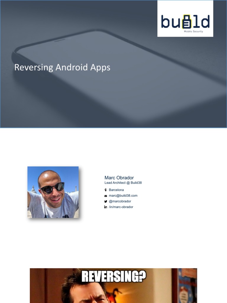 Reversing Android Apps | PDF | Mobile App | Proxy Server
