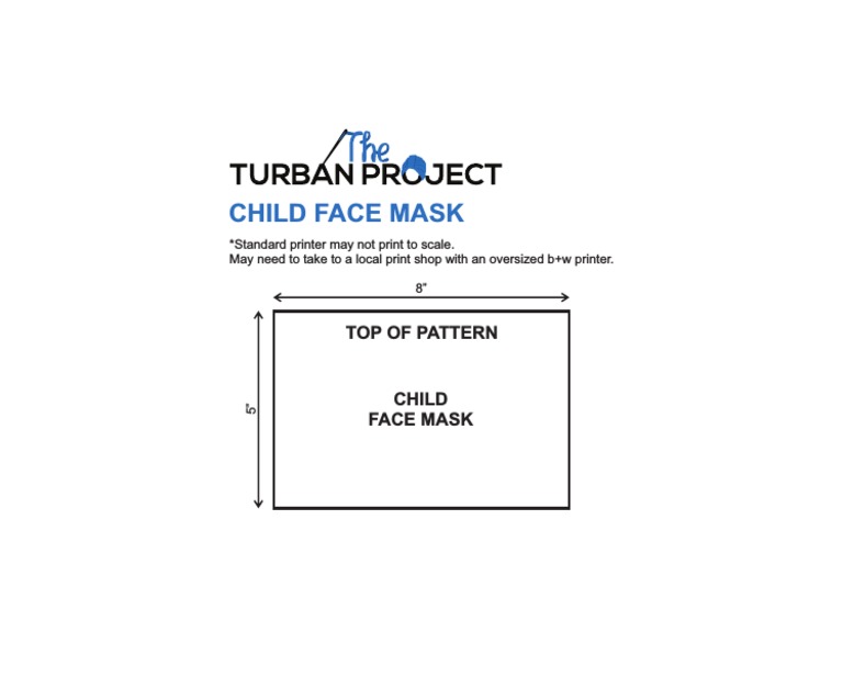 Child Face Mask: Top of Pattern | PDF