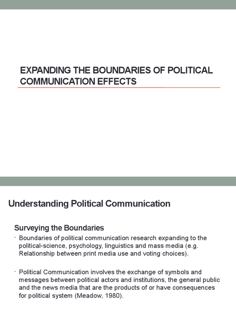 Expanding Political Communication Effects | PDF | Propaganda | Framing ...